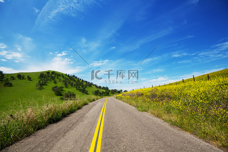 在领域的路高清摄影大图-千库网