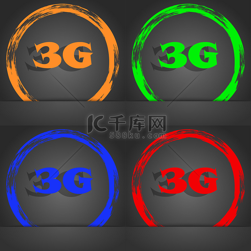 3g 标志图标。高清摄影大图-千库网