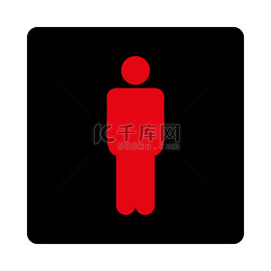 Man flat intensive red and black 颜色圆形按钮高清摄影大图-千库网