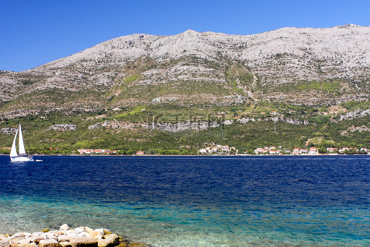 亚得里亚海沿岸景观高清摄影大图-千库网