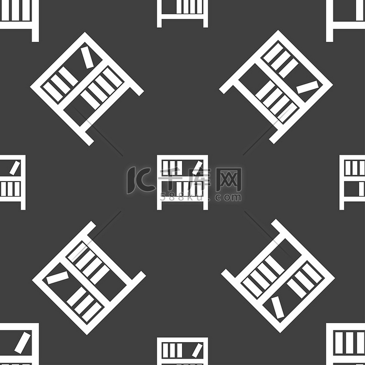 书架图标标志。高清摄影大图-千库网