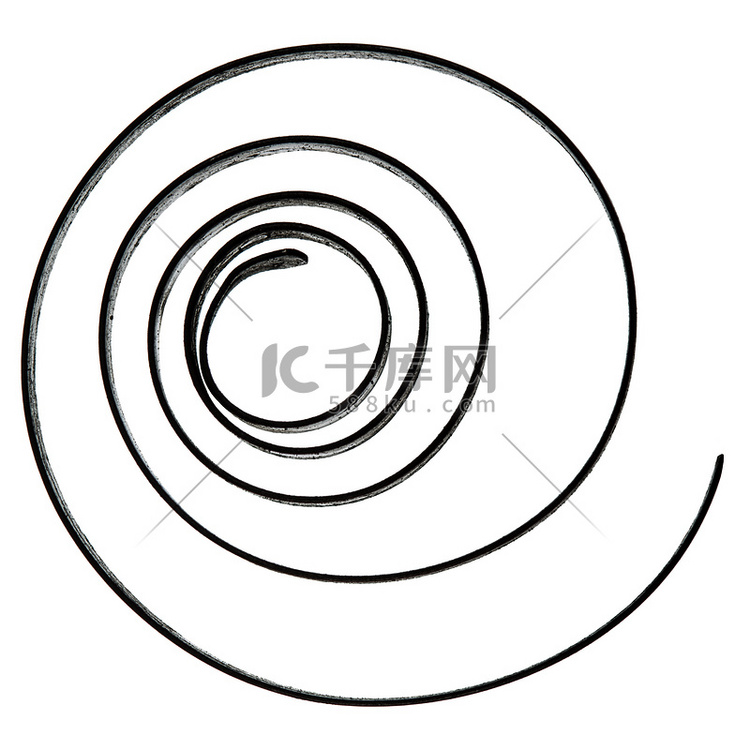 时钟弹簧，隔离在白色高清摄影大图-千库网