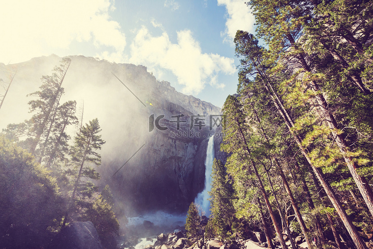 优胜美地的早春高清摄影大图-千库网