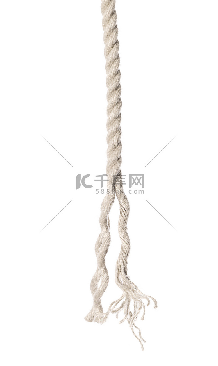 孤立在白色的绳子高清摄影大图-千库网