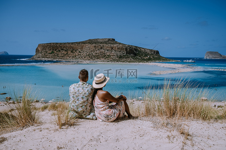 Balos Beach Cret Greece, Balos 海滩是希腊最美丽的海滩之一，位于希腊岛高清摄影大图-千库网