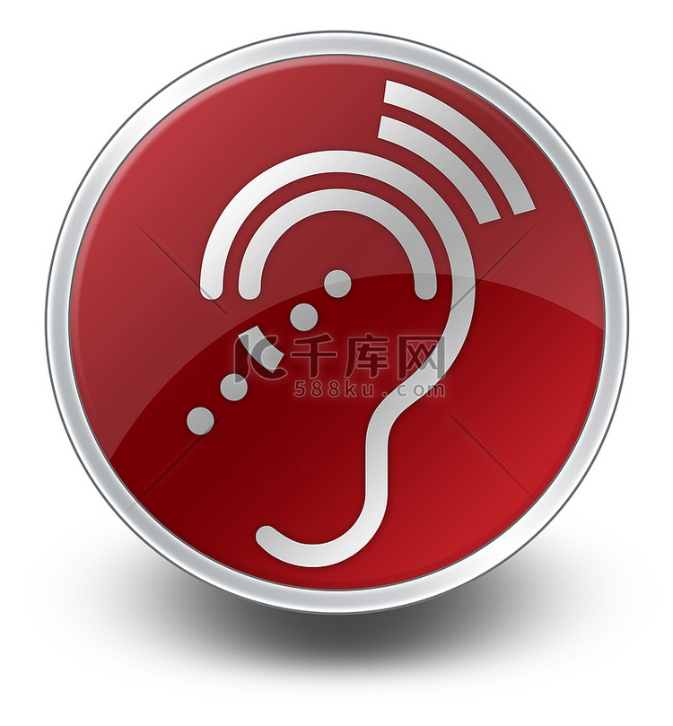 图标、按钮、象形图听力障碍高清摄影大图-千库网