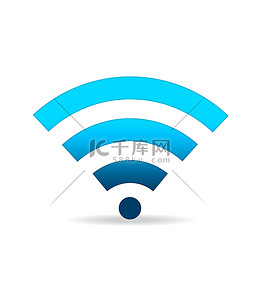 绿色 WIFI 标志高清摄影大图-千库网