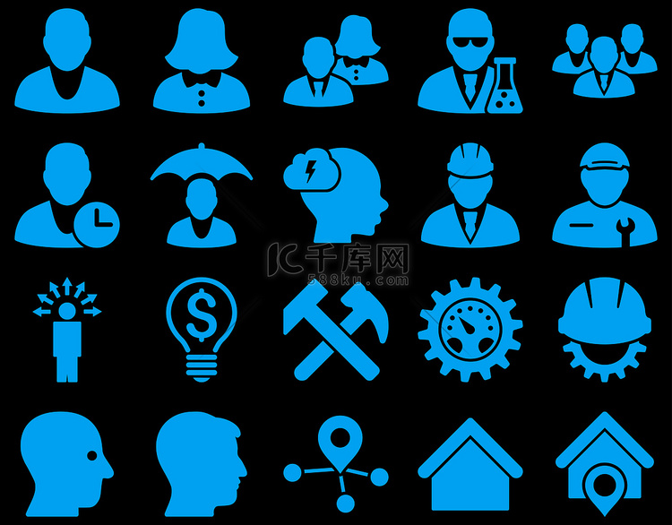 客户端和业务图标集高清摄影大图-千库网