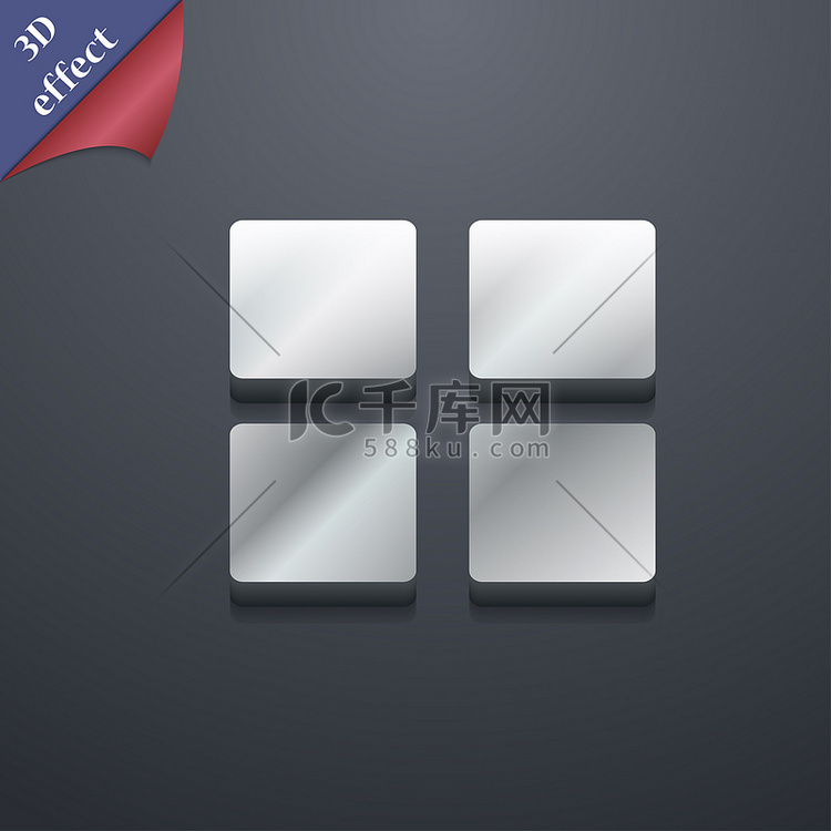 列表菜单，内容视图选项图标符号。 高清摄影大图-千库网