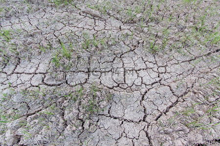 干燥开裂的地面高清摄影大图-千库网