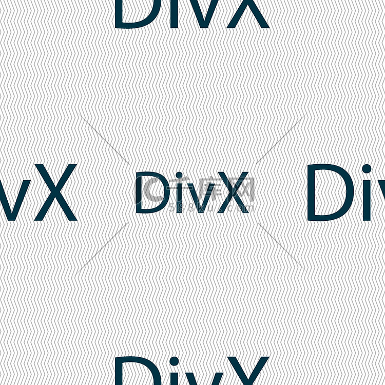 DivX 视频格式标志图标。高清摄影大图-千库网
