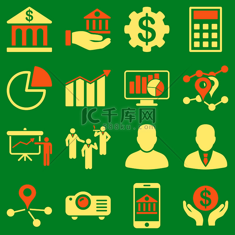 银行业务和演示符号。高清摄影大图-千库网