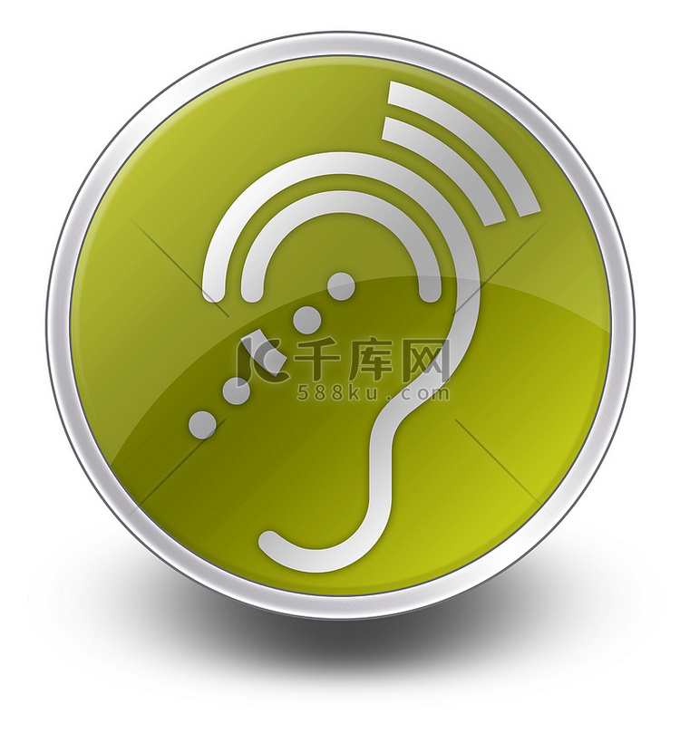 图标、按钮、象形图听力障碍高清摄影大图-千库网