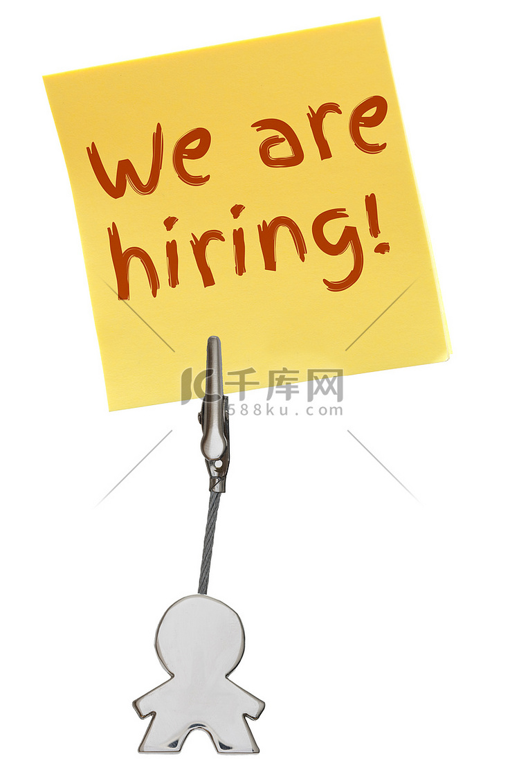 人形名片夹，附黄色纸条 WERE HIR高清摄影大图-千库网