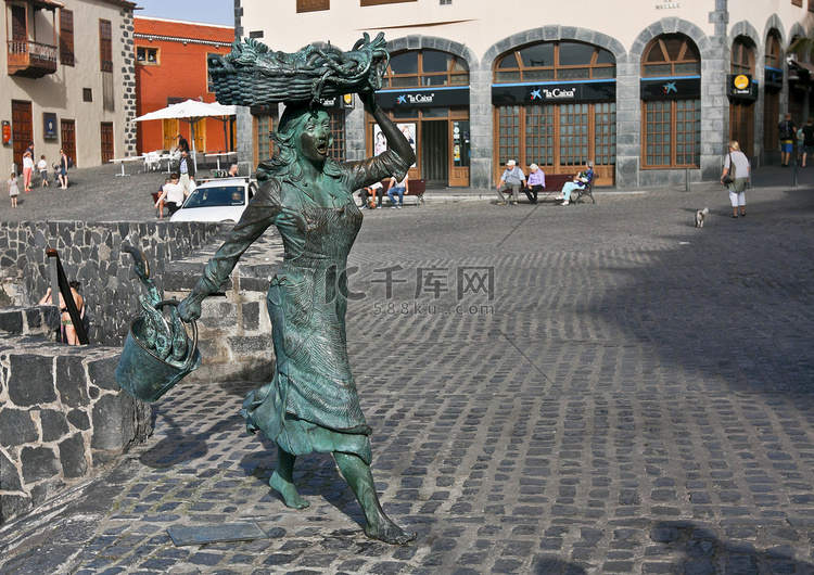 拉克鲁斯港，特内里费岛高清摄影大图-千库网