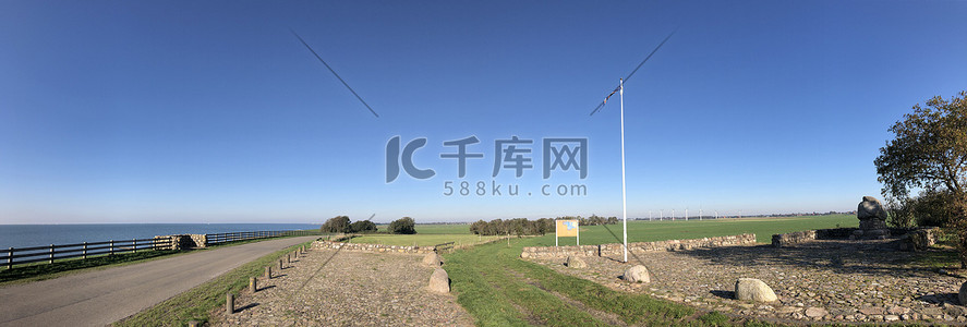 Warns 的 Rode Klif 周围的全景高清摄影大图-千库网