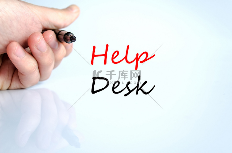 服务台文本概念高清摄影大图-千库网