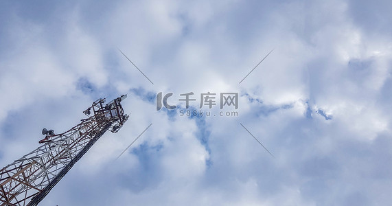 手机无线电天线塔。高清摄影大图-千库网