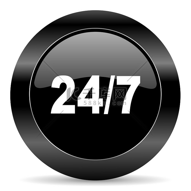 24/7 图标高清摄影大图-千库网