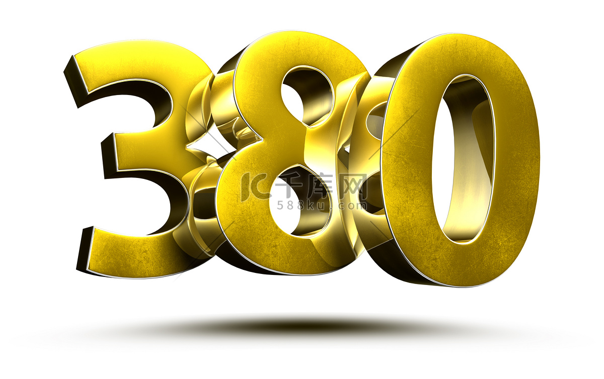 数字 380。高清摄影大图-千库网