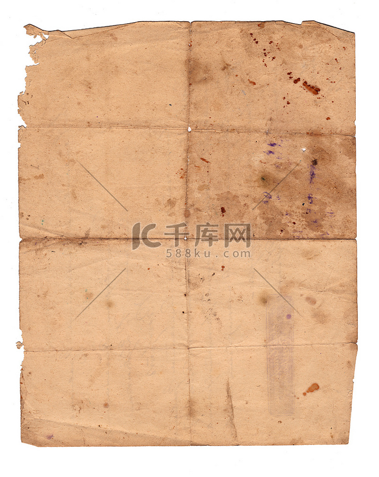 旧纸页高清摄影大图-千库网