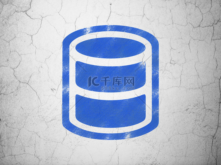 编程概念： 背景墙上的数据库高清摄影大图-千库网