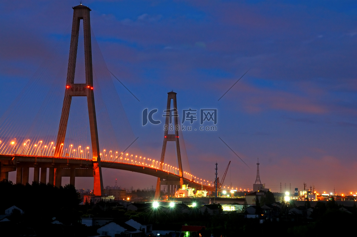 Xupu bridge, Shanghai高清摄影大图-千库网
