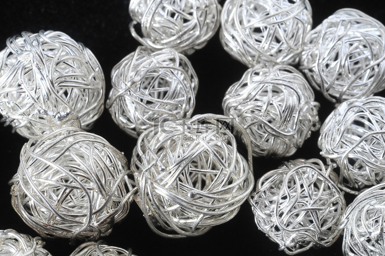 手工首饰银零件高清摄影大图-千库网