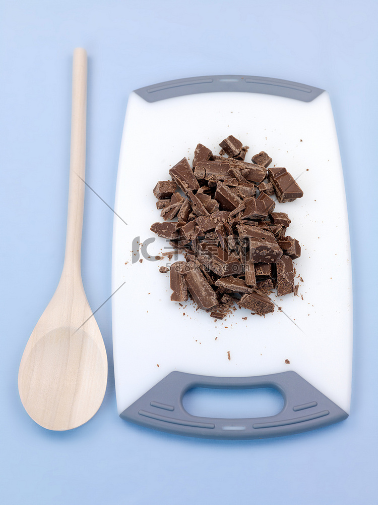 切碎的烹饪巧克力高清摄影大图-千库网