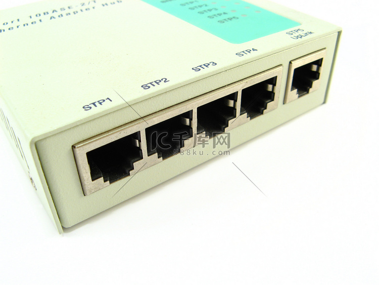 集线器端口高清摄影大图-千库网