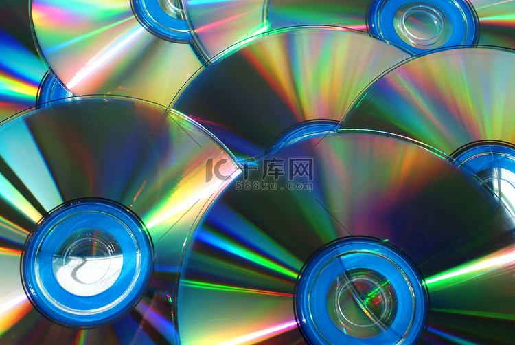 CD 或 DVD 磁盘宏高清摄影大图-千库网
