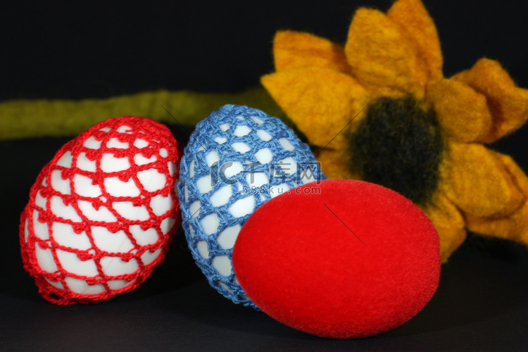 复活节彩蛋高清摄影大图-千库网