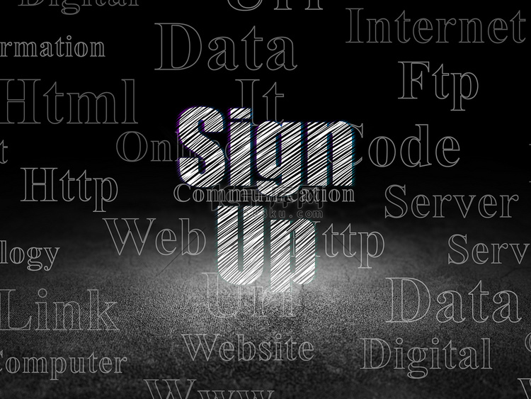 Web 开发概念：在 grunge 暗室中注册高清摄影大图-千库网