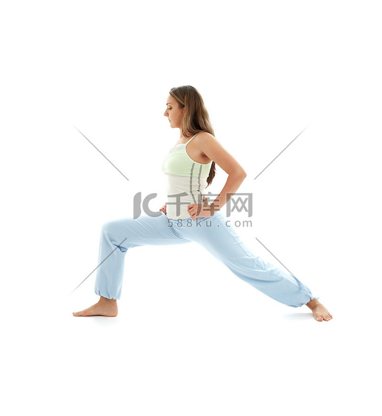virabhadrasana 战士姿势高清摄影大图-千库网