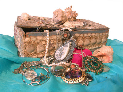 装有贵重物品和宝物的小盒子高清摄影大图-千库网