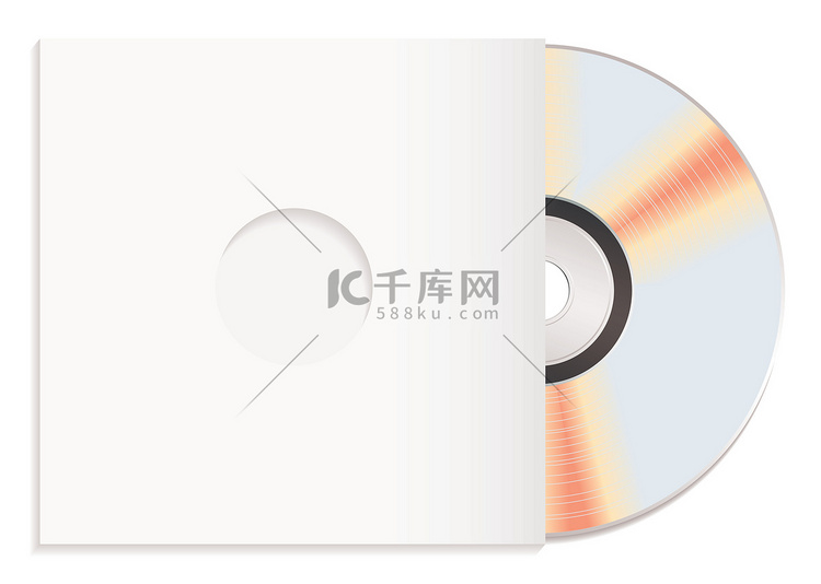 闪亮的 CD 和外壳红色高清摄影大图-千库网