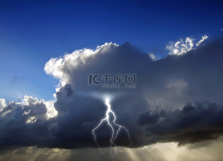 闪电高清摄影大图-千库网