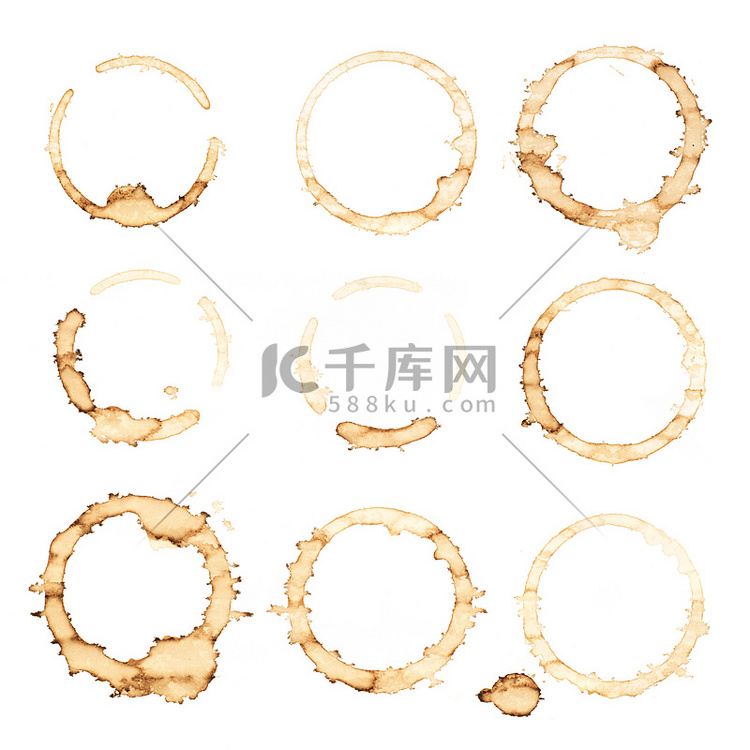 咖啡渍高清摄影大图-千库网