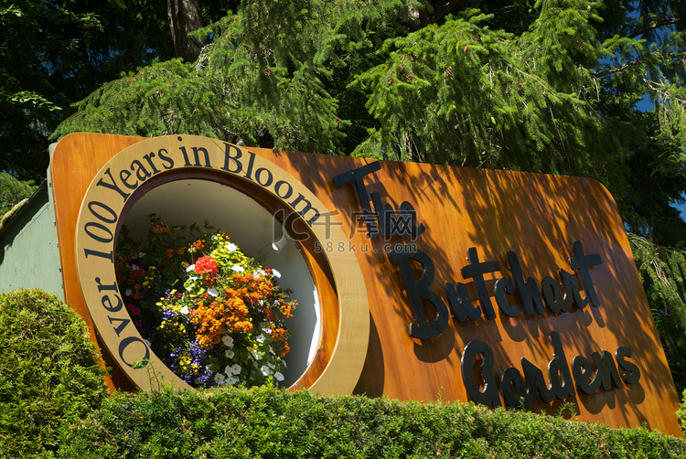 不列颠哥伦比亚省维多利亚的布查特花园高清摄影大图-千库网