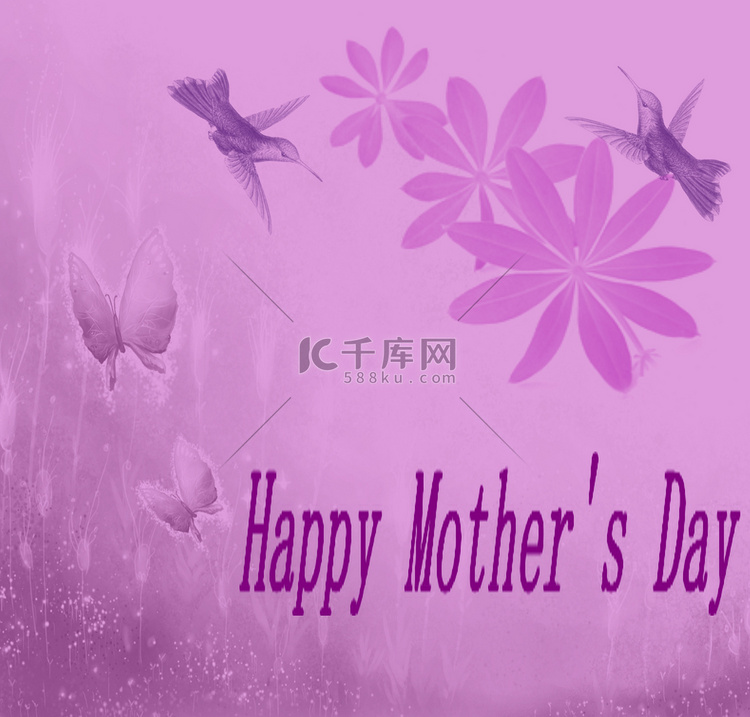 母亲节贺卡高清摄影大图-千库网