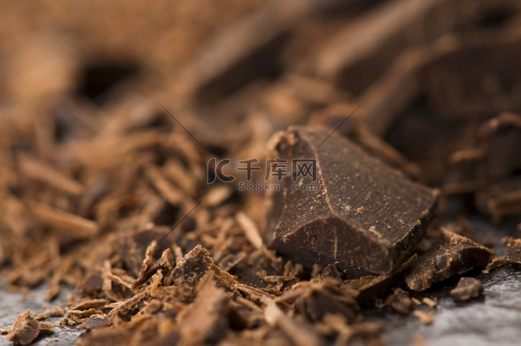 切碎的巧克力高清摄影大图-千库网