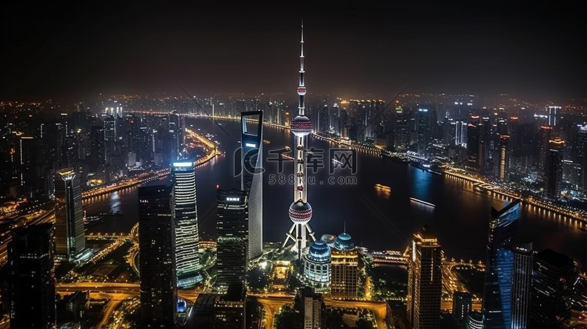 陆家嘴全景高清摄影大图-千库网