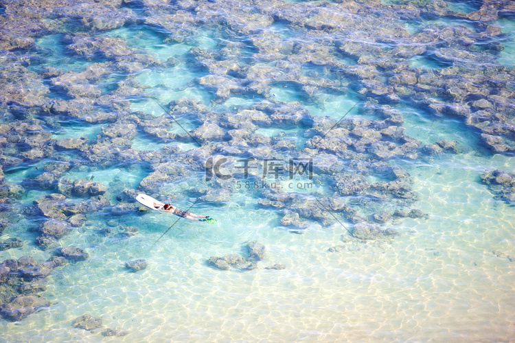 热带梦想的图标照片 - 蓝色泻湖。高清摄影大图-千库网