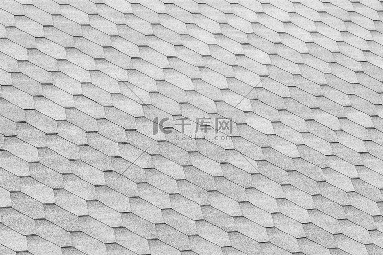 屋顶瓷砖几何风格图案、马赛克蓝色抽象纹理、方形细节背景高清摄影大图-千库网