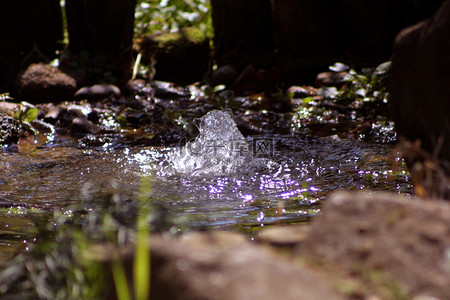 小喷泉高清摄影大图-千库网