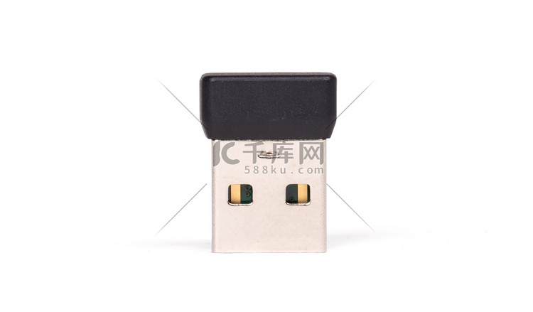 孤立的迷你 USB 蓝牙适配器高清摄影大图-千库网