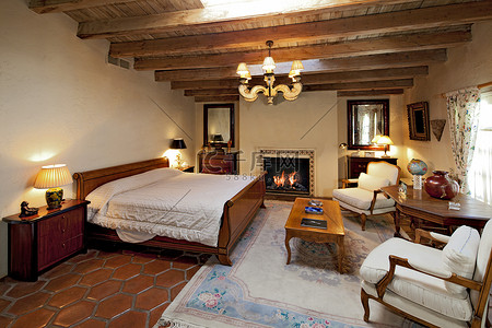 卧室内部高清摄影大图-千库网