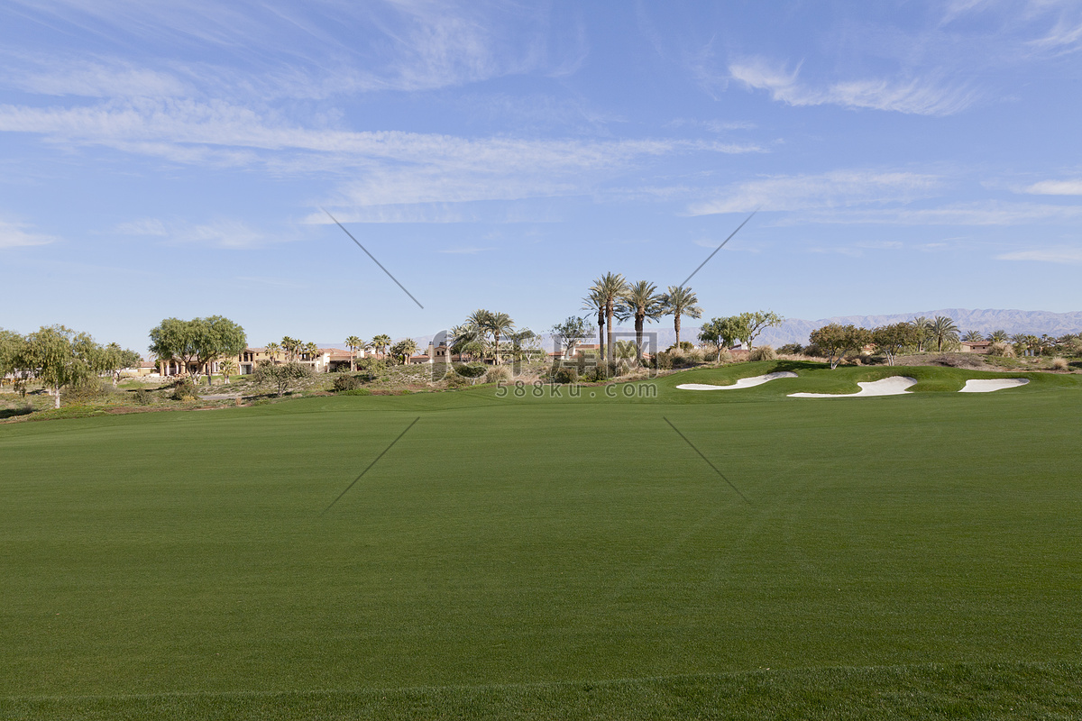 私人高尔夫球场景观高清摄影大图-千库网