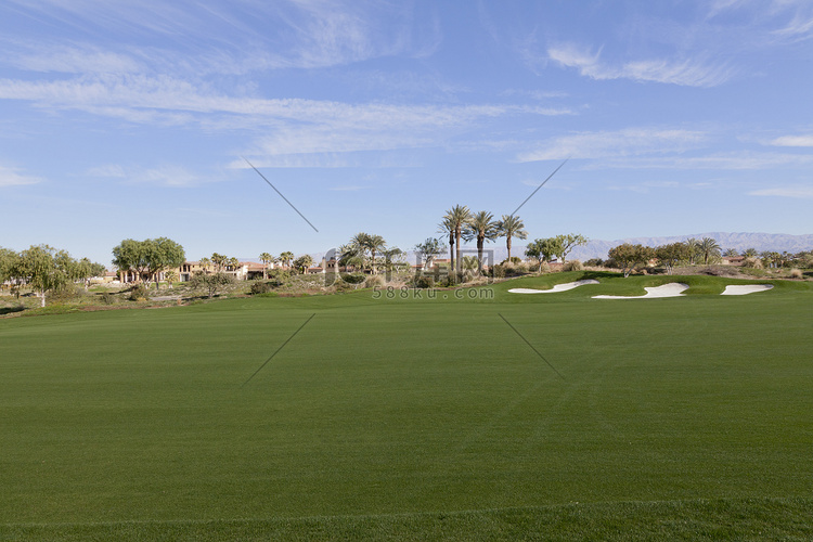 私人高尔夫球场景观高清摄影大图-千库网