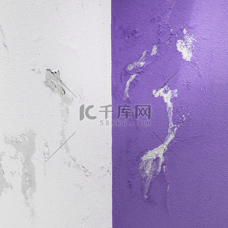 油漆从墙上剥落高清摄影大图-千库网